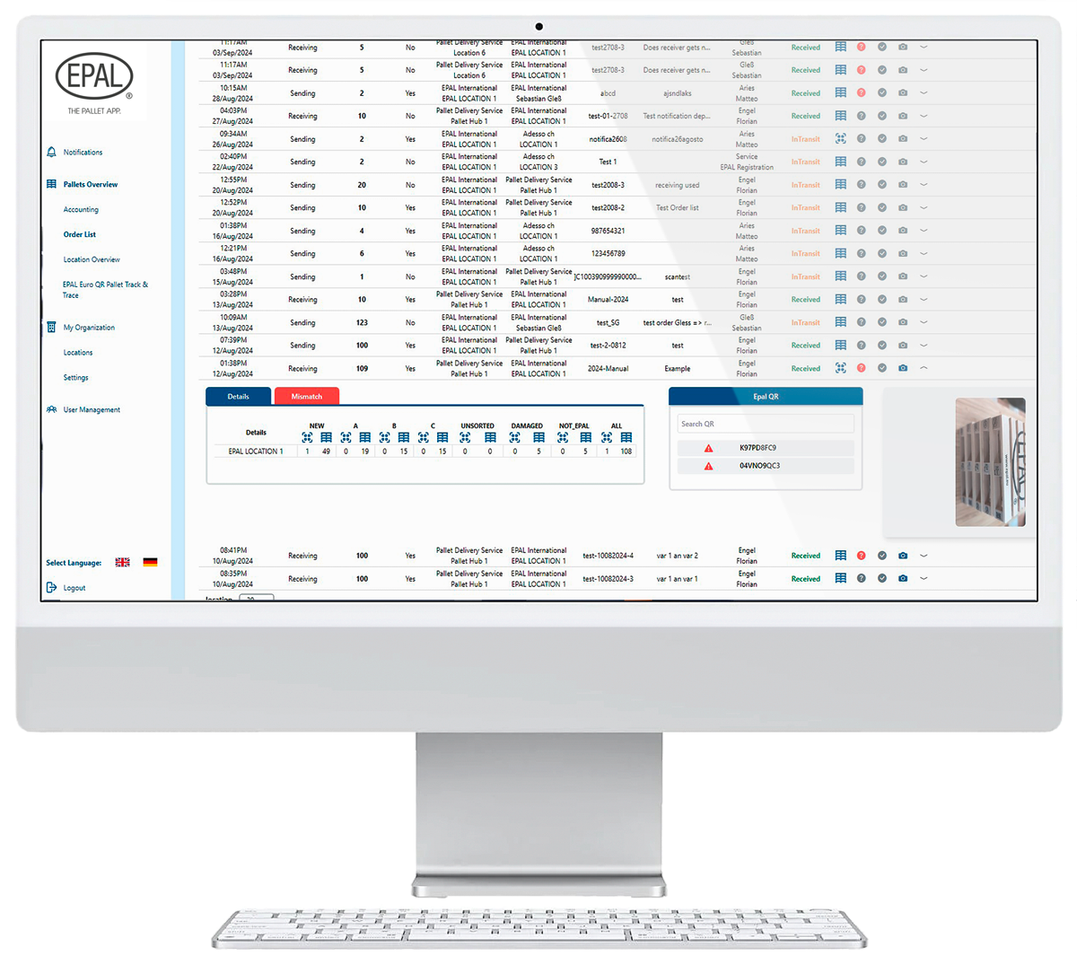 EPAL - THE PALLET APP